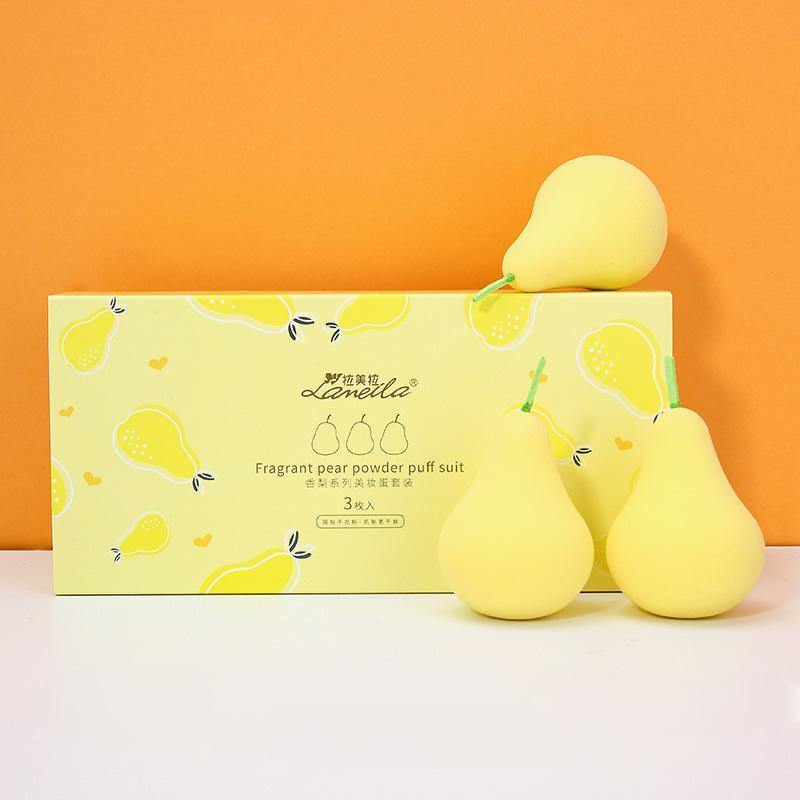 pear makeup sponge set